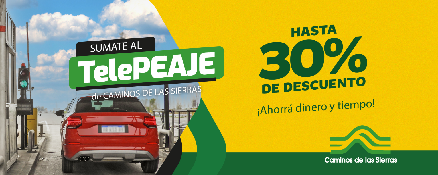 Adherite a TelePEAJE - Caminos de las Sierras